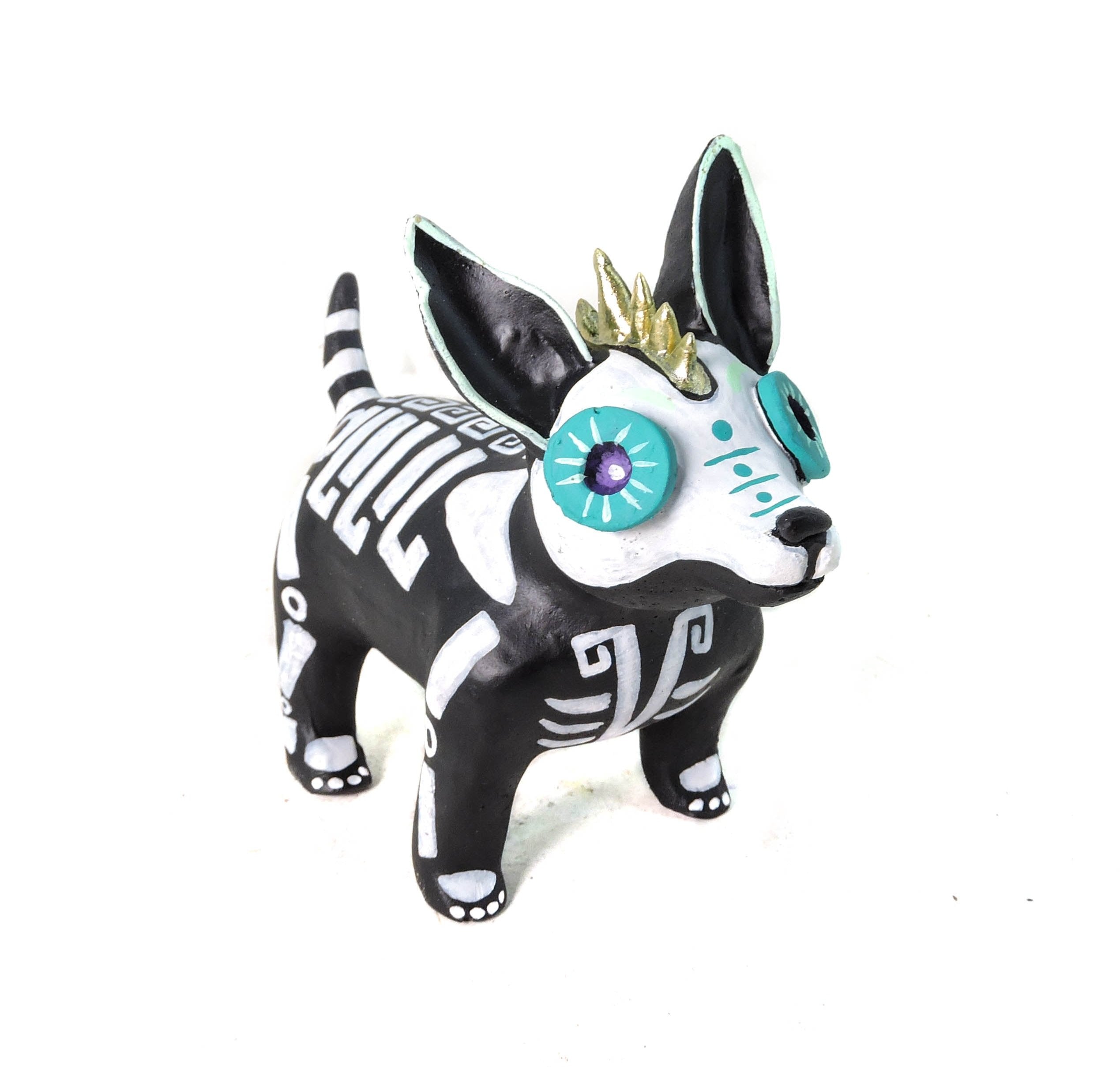 ART TOY XOLO XOLOITZCUINTLE RESINA ARTESANIA ALEBRIJE